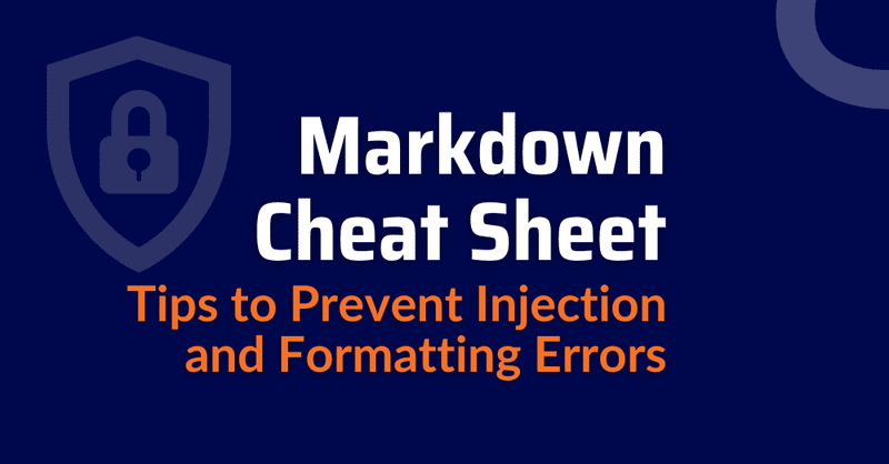 Markdown Cheat Sheet | Xygeni